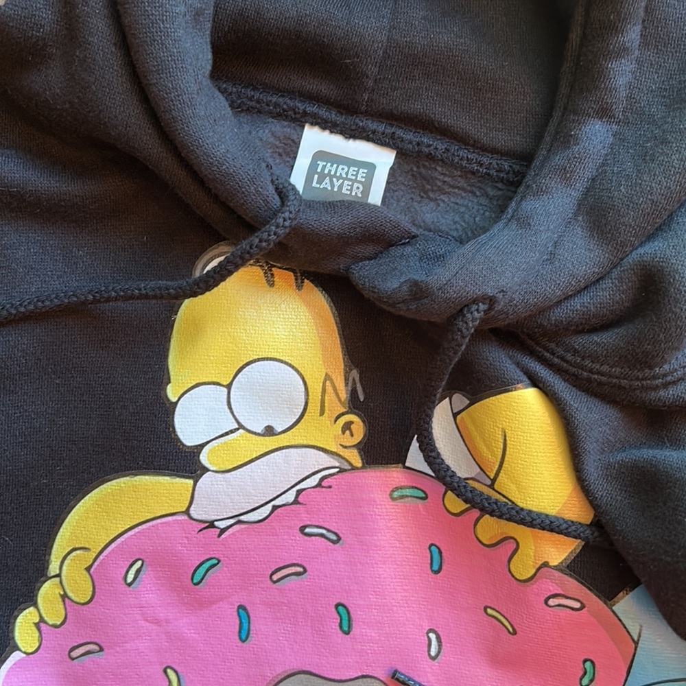 Homer Simpson Hoodie Black - Gem